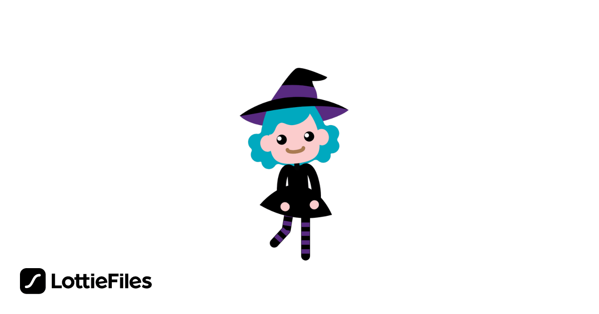 Free Little Witch Animation by Felipe Giraldo | LottieFiles