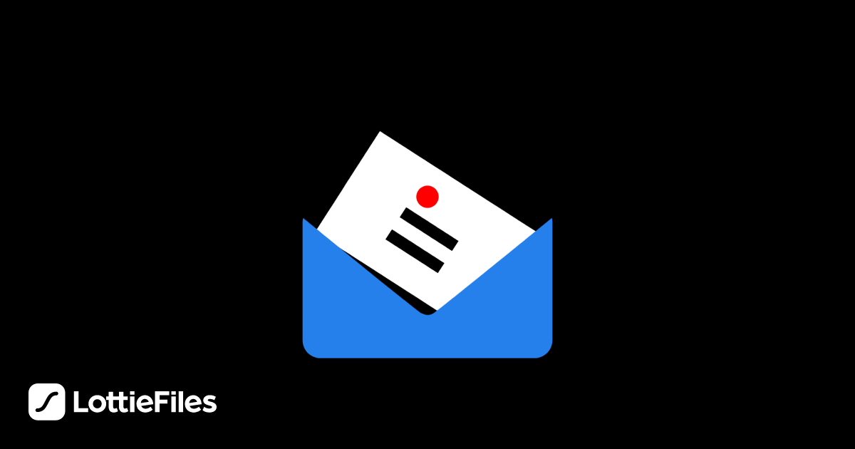 Free Message Inbox Notification Animation by Tam Doan | LottieFiles