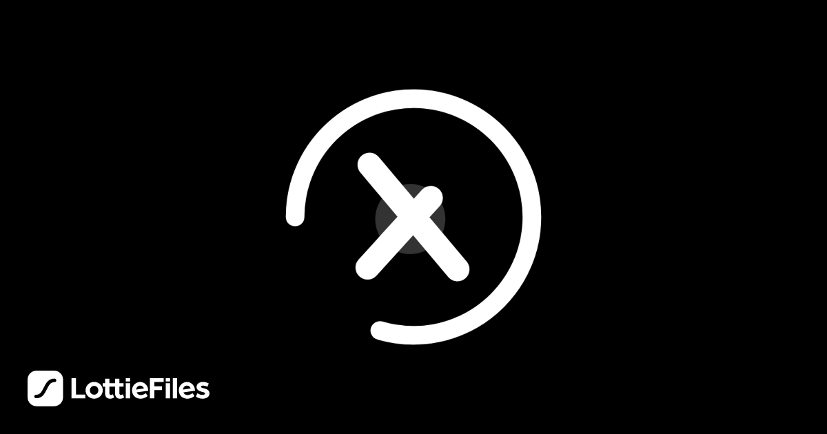 Free Cancel Animation by Donna Jacobs | LottieFiles