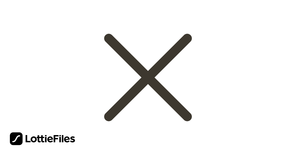 Free brown X Animation by Conner Palomba | LottieFiles