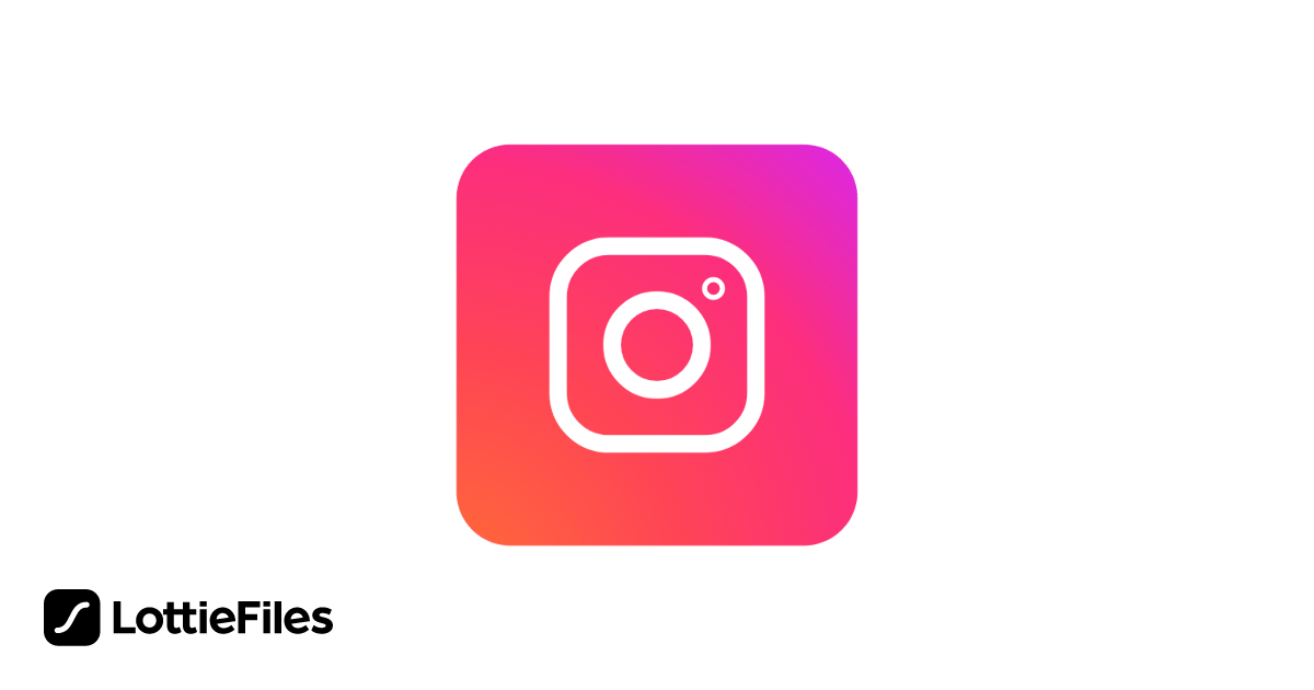 Free Instagram Icon Animation by Nik Reyb | LottieFiles