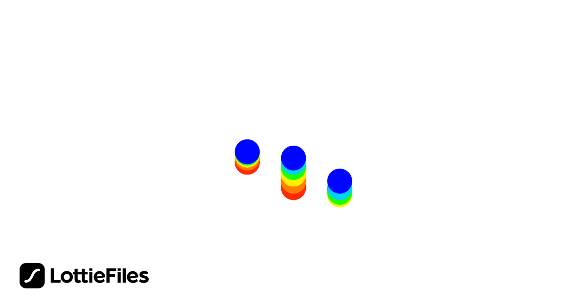 Free Loading Dots rainbow Animation by ekacho | LottieFiles