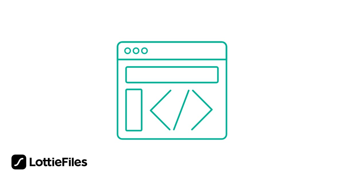 Free Single Line Web Code Lottie Animation Animation by SM Rony ...