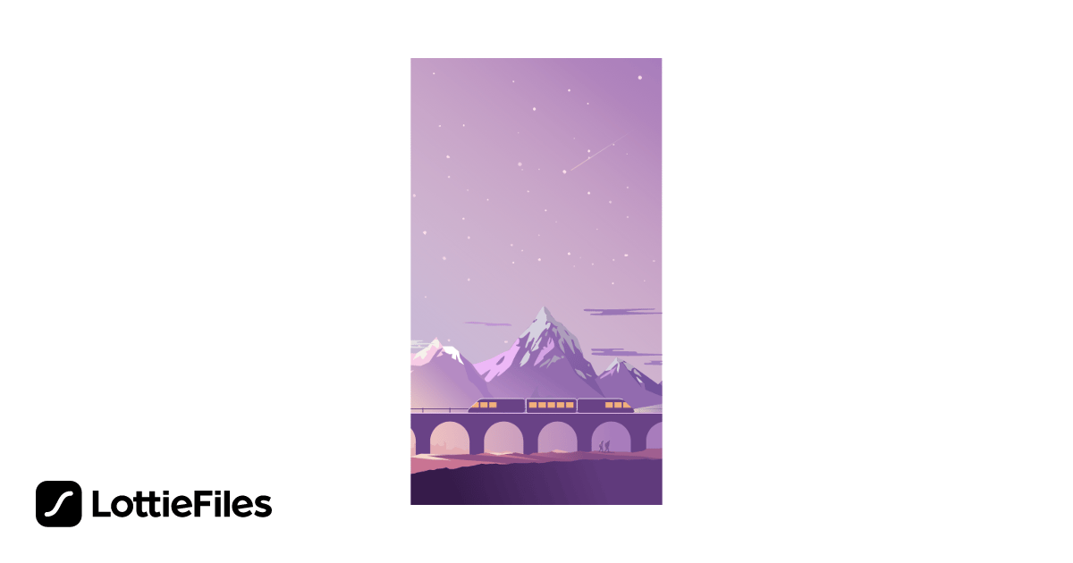 Free Background Full Screen-Train Animation by jk kim | LottieFiles