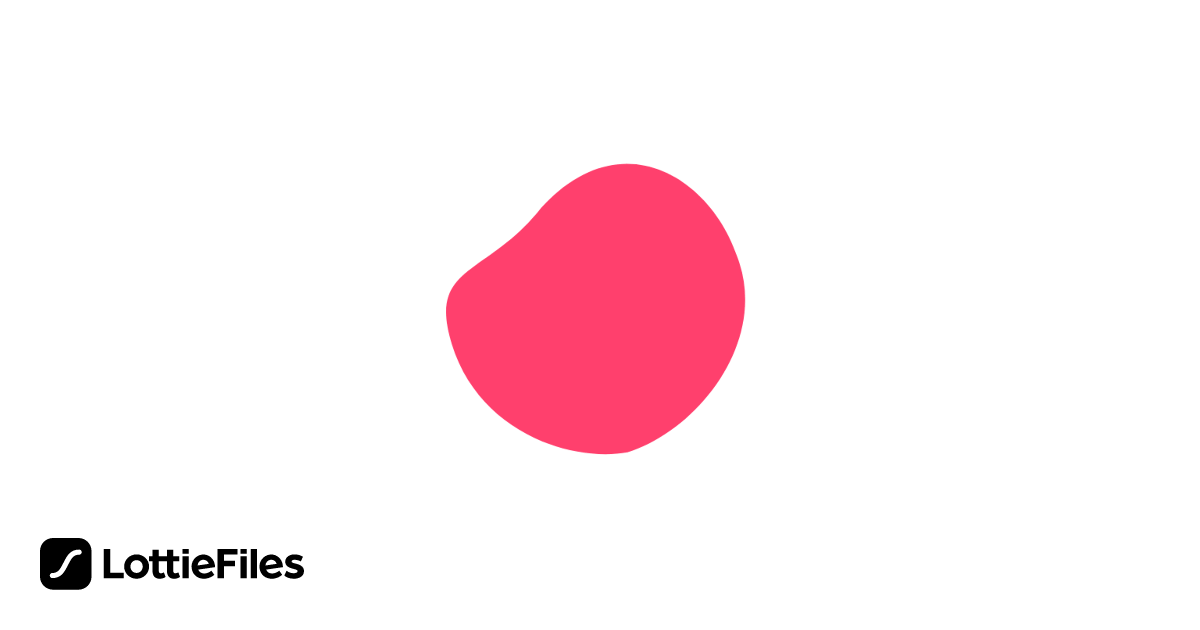 Free Pink Blob Animation by Sanjeev choudhary | LottieFiles