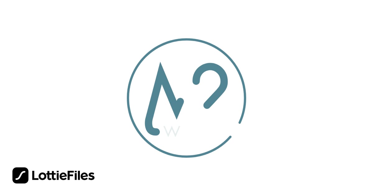 Free M2web logo Lottie JSON animation Animation by TinyAnimation | LottieFiles