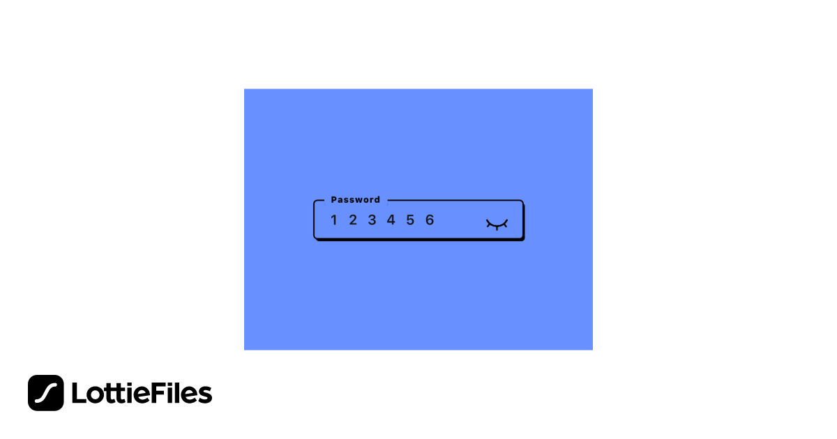 Free Show/Hide Password Animation by Obson César | LottieFiles