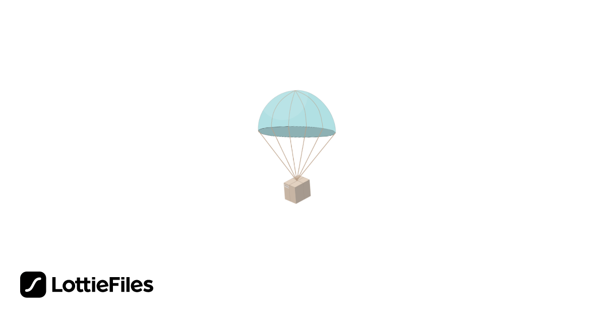 Free Box & parachute Animation by Ксения Панова | LottieFiles