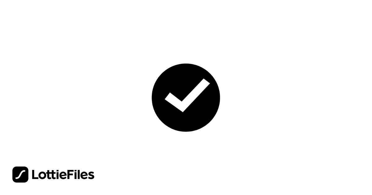 Free tick Animation by one jee one | LottieFiles