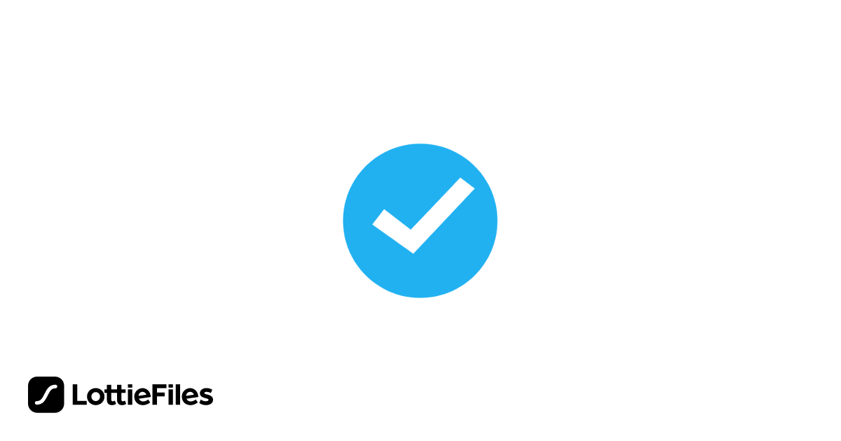 Free Tick blue glow Animation by one jee one | LottieFiles