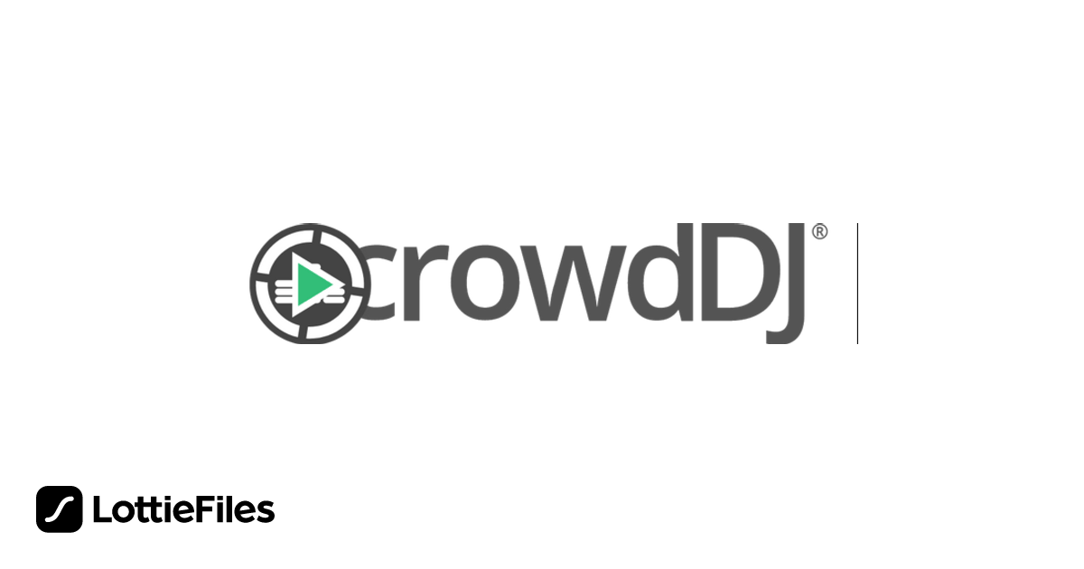 Free crowdDJ Logo Reveal Animation by Samuel Mete | LottieFiles