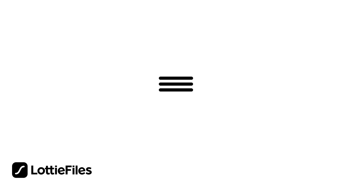 Free menu Animation by Amir Goodarzi | LottieFiles