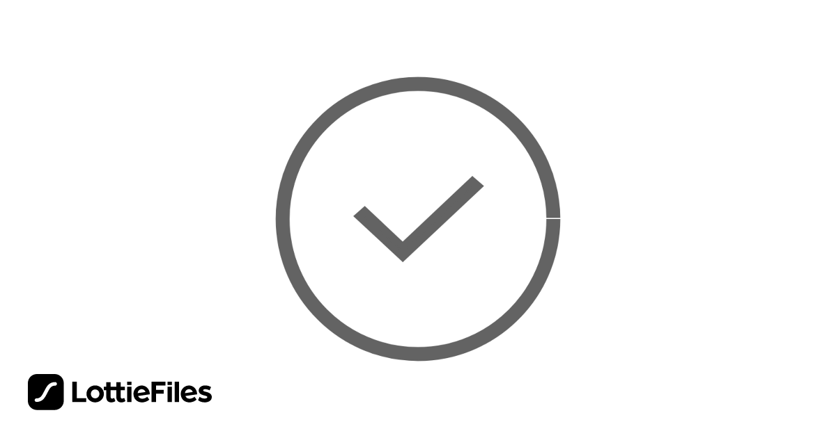 Free Success tick Animation by Klemen Skledar | LottieFiles