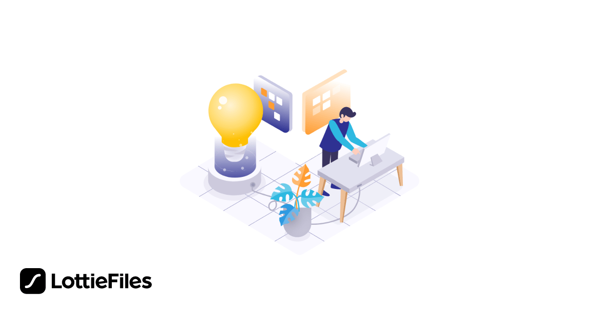 Free Man working on a new business idea Animation by Mahendra Bhunwal ...