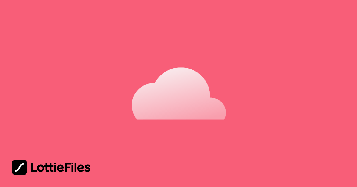Free Pink Cloud Loading Animation by Justin Fraga | LottieFiles