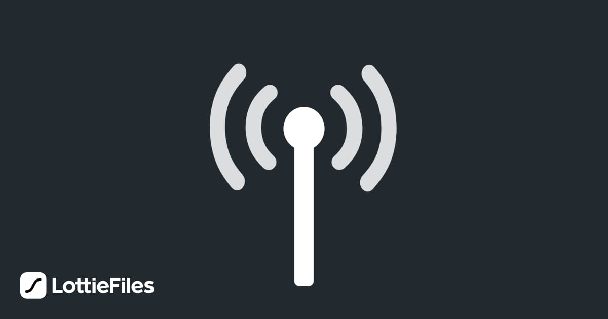 Free Minimal Signal Animation by Hashir Tihami | LottieFiles