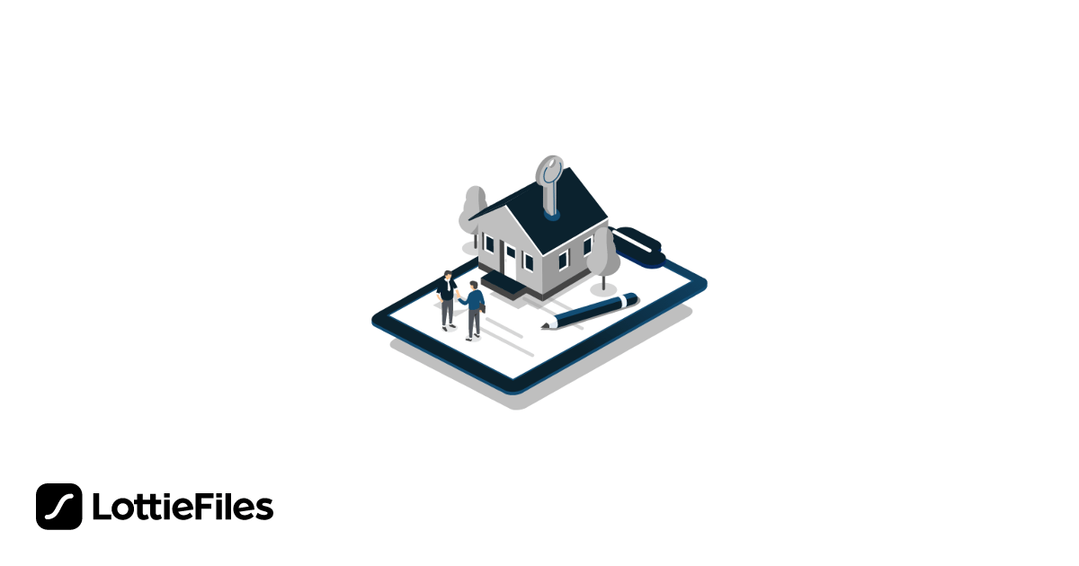 Free Dark Blue House Animation by Eddie Montalvo | LottieFiles