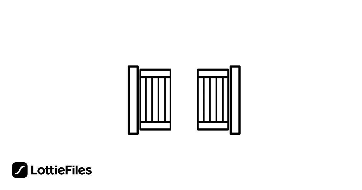 Free gate open animation Animation by Jothi Prakash | LottieFiles
