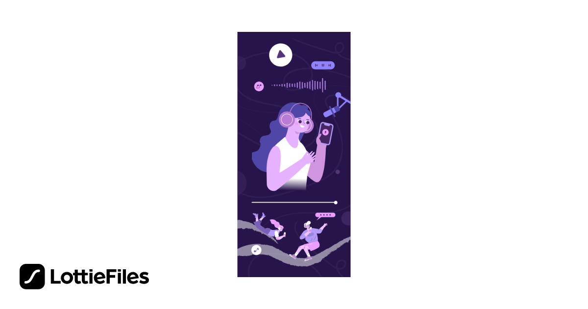 Free Podcast Animation by Pham Phuc | LottieFiles