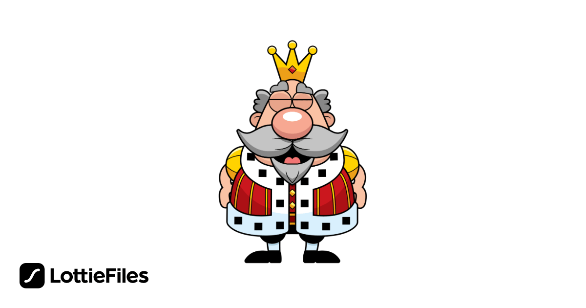 Free The Laughing King Animation by Tobias | LottieFiles