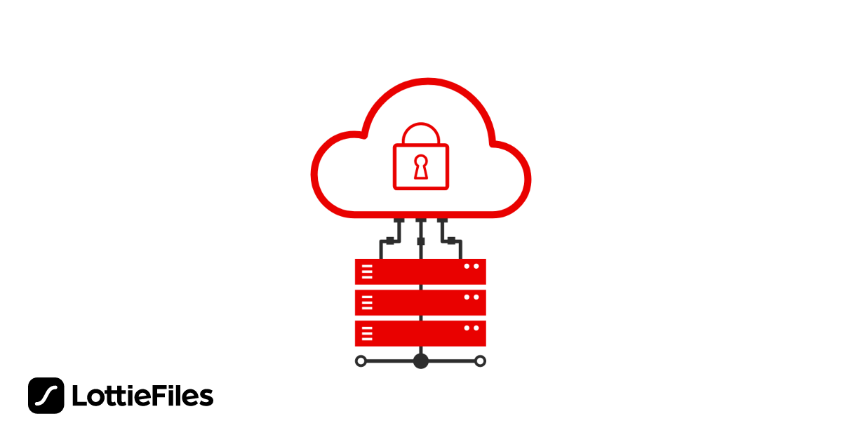 Free Cloud Secure Backup - Red Animation by Travis | LottieFiles