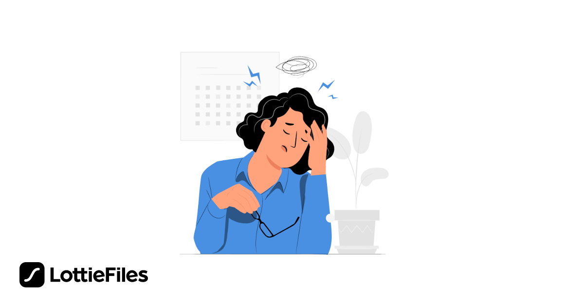 Free Tired Woman Animation by Rahul Shaw | LottieFiles
