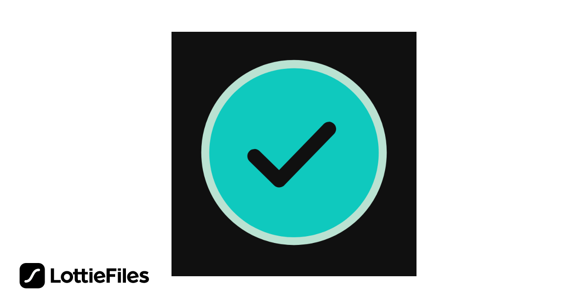 Free Check Animation by Salomé Garazi | LottieFiles