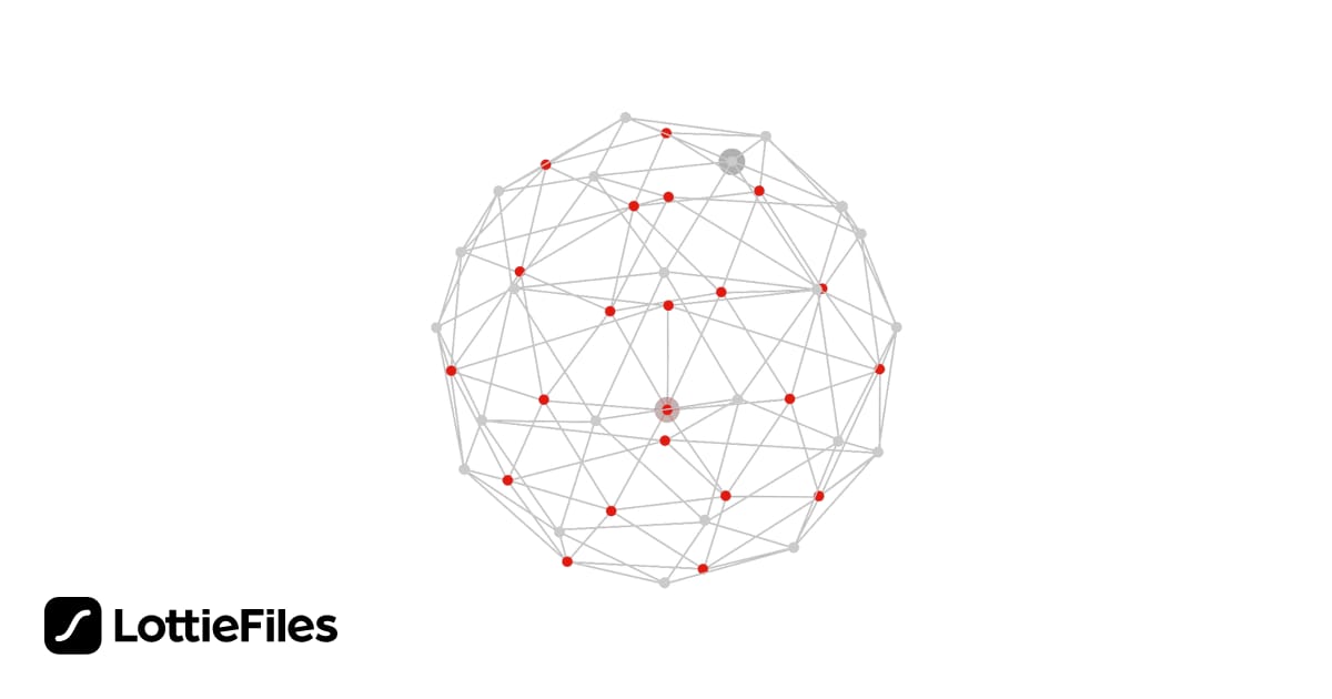 Free Red Network Globe Animation by Alex Rogers | LottieFiles