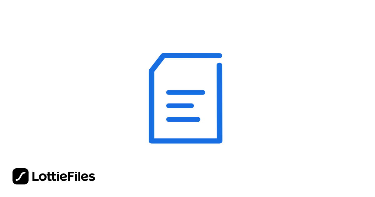 Free Document loader Animation by allen jordan | LottieFiles
