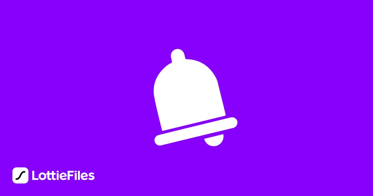 Free Bell Animation Animation by Tyron | LottieFiles