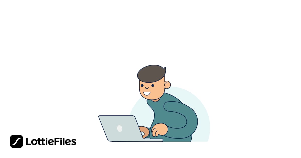 Free Guy Typing Animation by Shien Sim | LottieFiles