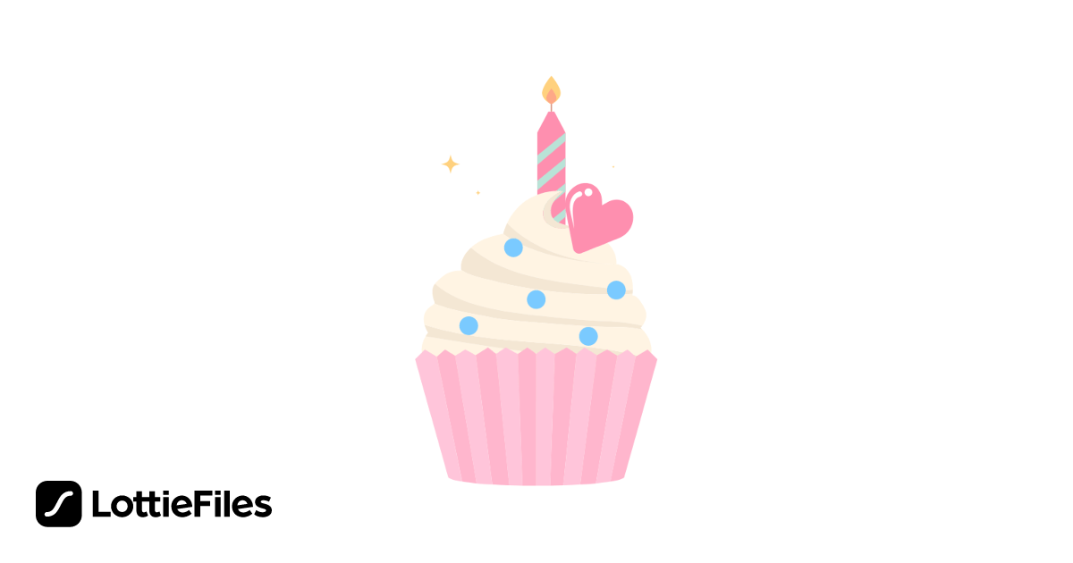 Free Birthday Cupcake Animation by Isaree Sook | LottieFiles