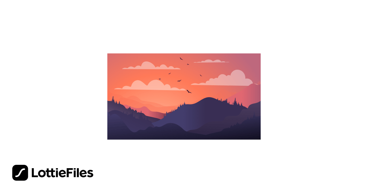 Free sunset animation Animation by Tushar Vaskar | LottieFiles