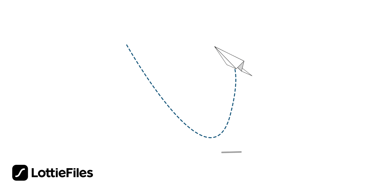 Free Paper airplane Animation by اردشیر حکیمی | LottieFiles