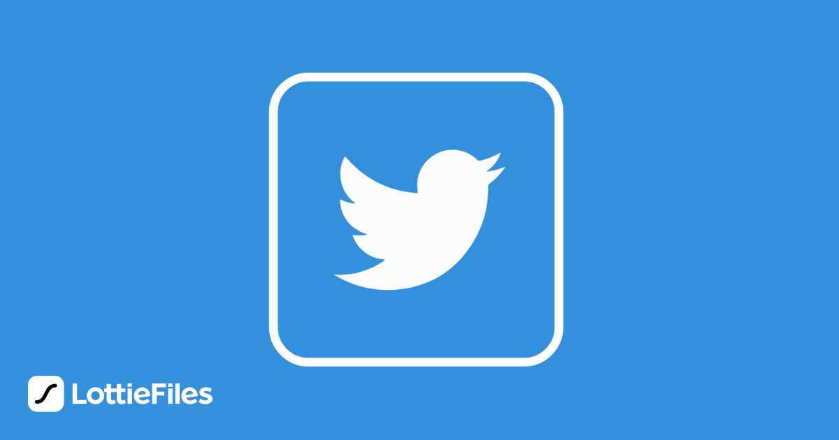Free Twitter Logo Animation Animation by Fazal Shah | LottieFiles