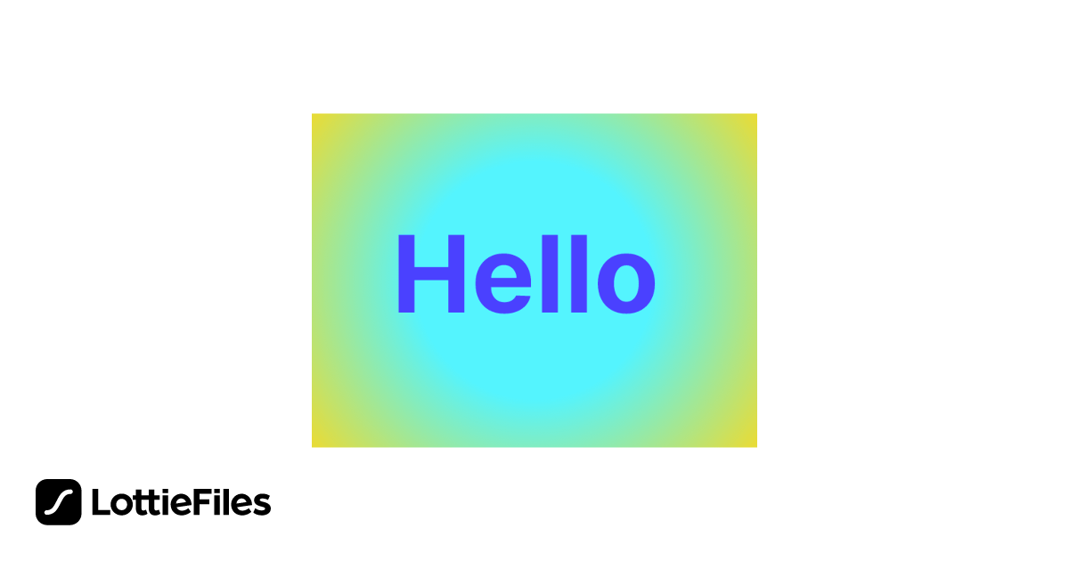 Free Hello Animation by Inad | LottieFiles