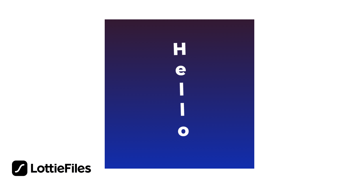 Free Hello World - Day 10 Animation by Yaamin Mohamed | LottieFiles