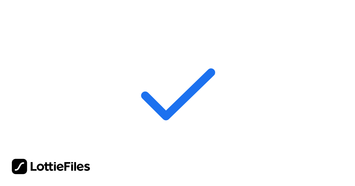 Free check Animation by Jianbo Xu | LottieFiles