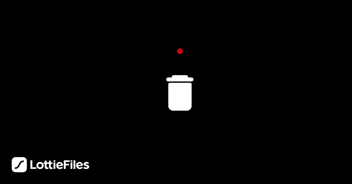 Free Trash Animation by Baptiste | LottieFiles