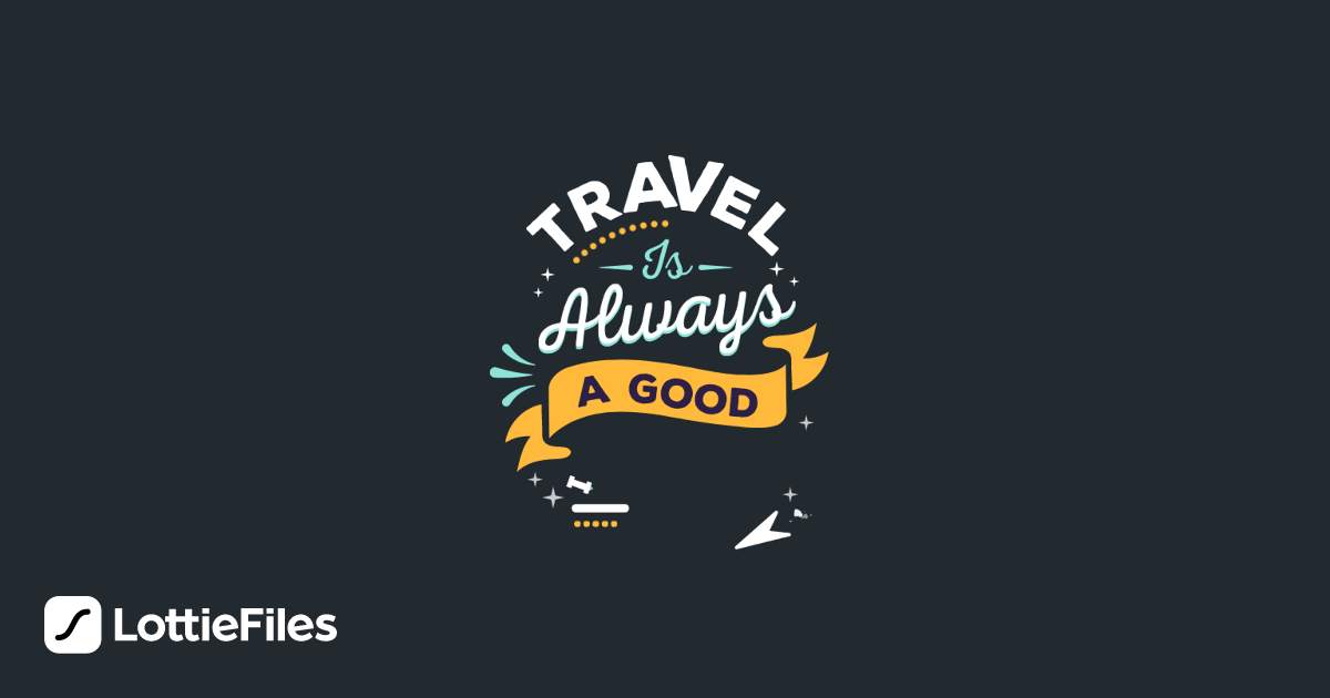 Free Travel typo Animation by Bùi Vịnh | LottieFiles