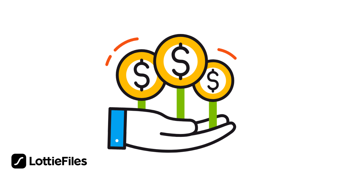 Free Money making hand Animation by Saddam Hussain | LottieFiles