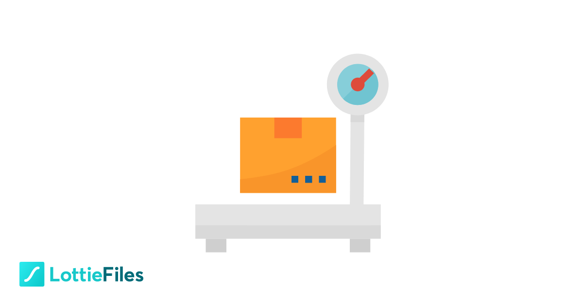 Package weighing machine animated icon by Saddam Hussain - LottieFiles