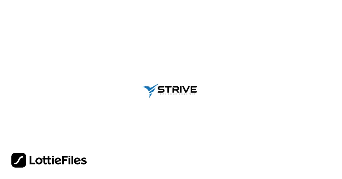 Free Strive Logo Animation (Mobile) Animation by Fairuz Peer | LottieFiles