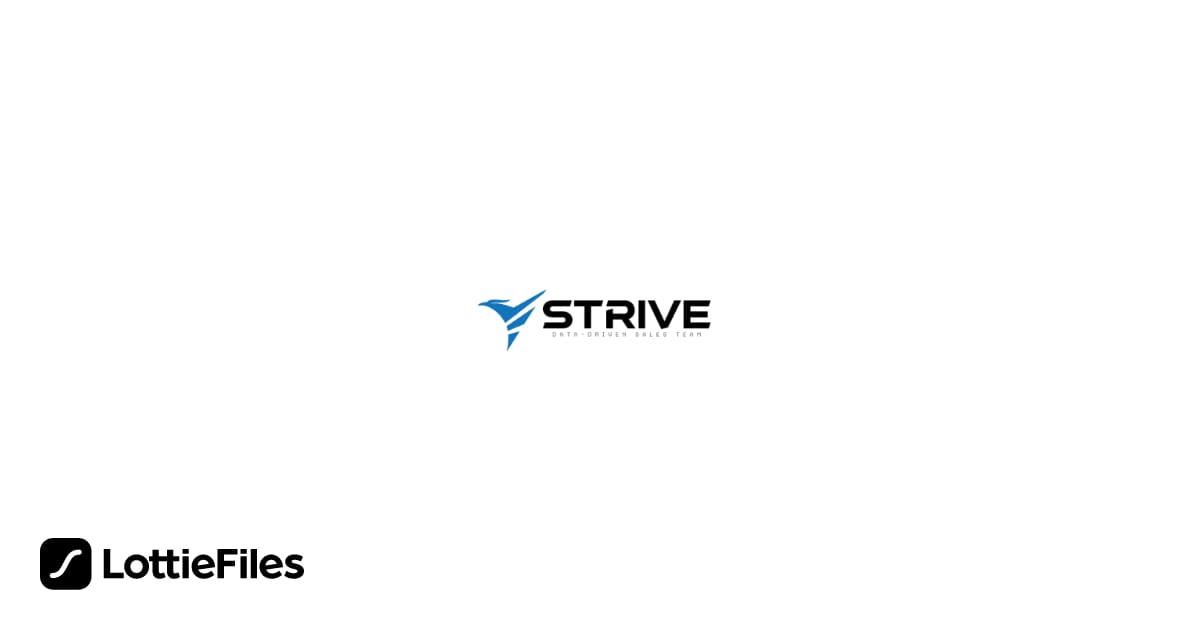 Free Strive Logo Animation (Desktop) Animation by Fairuz Peer | LottieFiles