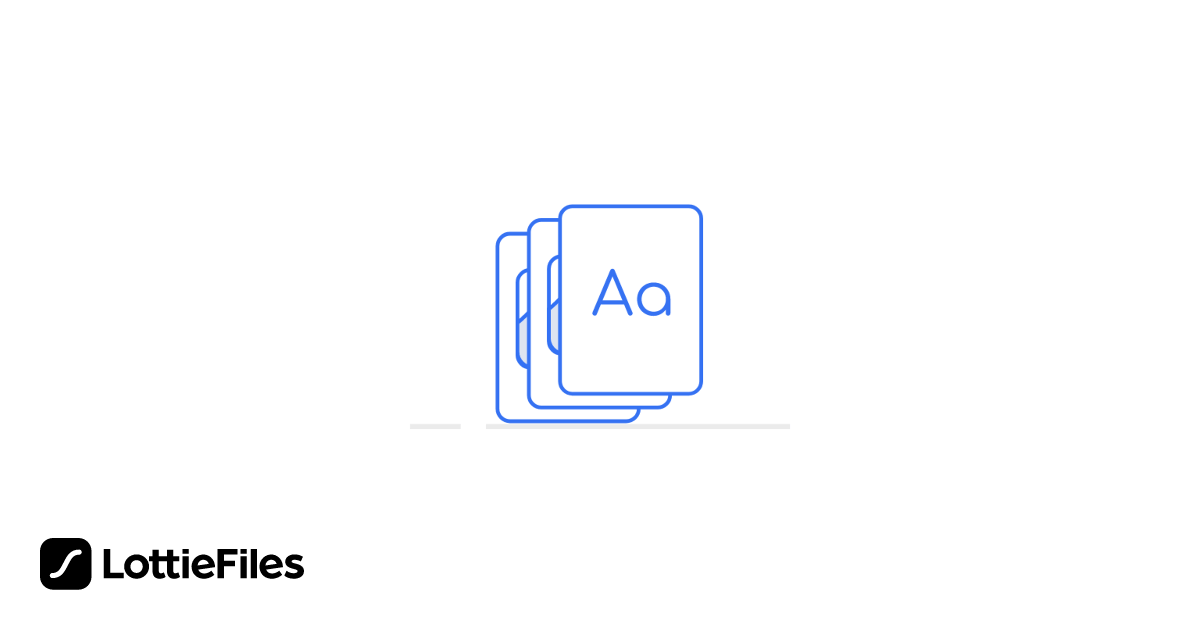 Free Flashcard Animation Animation by Phương Nguyễn | LottieFiles