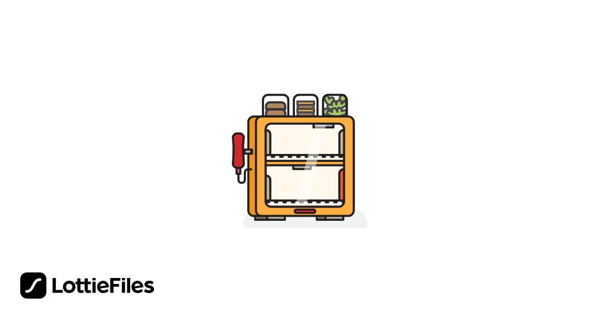 Free Burger Machine Animation by Jeffrey Christopher | LottieFiles