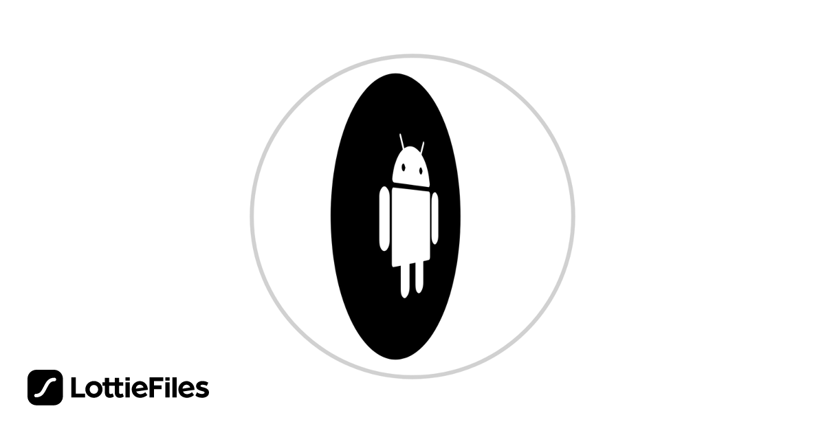 Free Android 3D icon rotation Lottie JSON animation Animation by ...