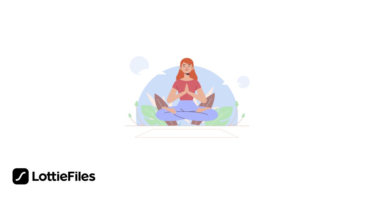 Free yoga meditation Animation by Muhammad Tahir | LottieFiles