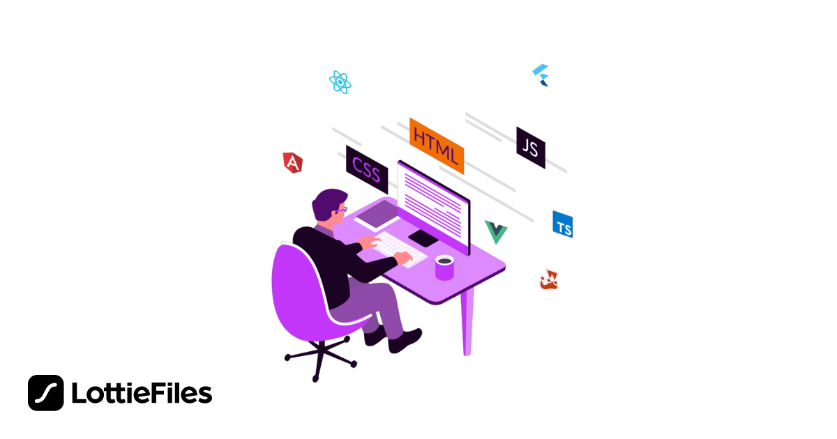 Free Developer Animation by DARKSEID | LottieFiles