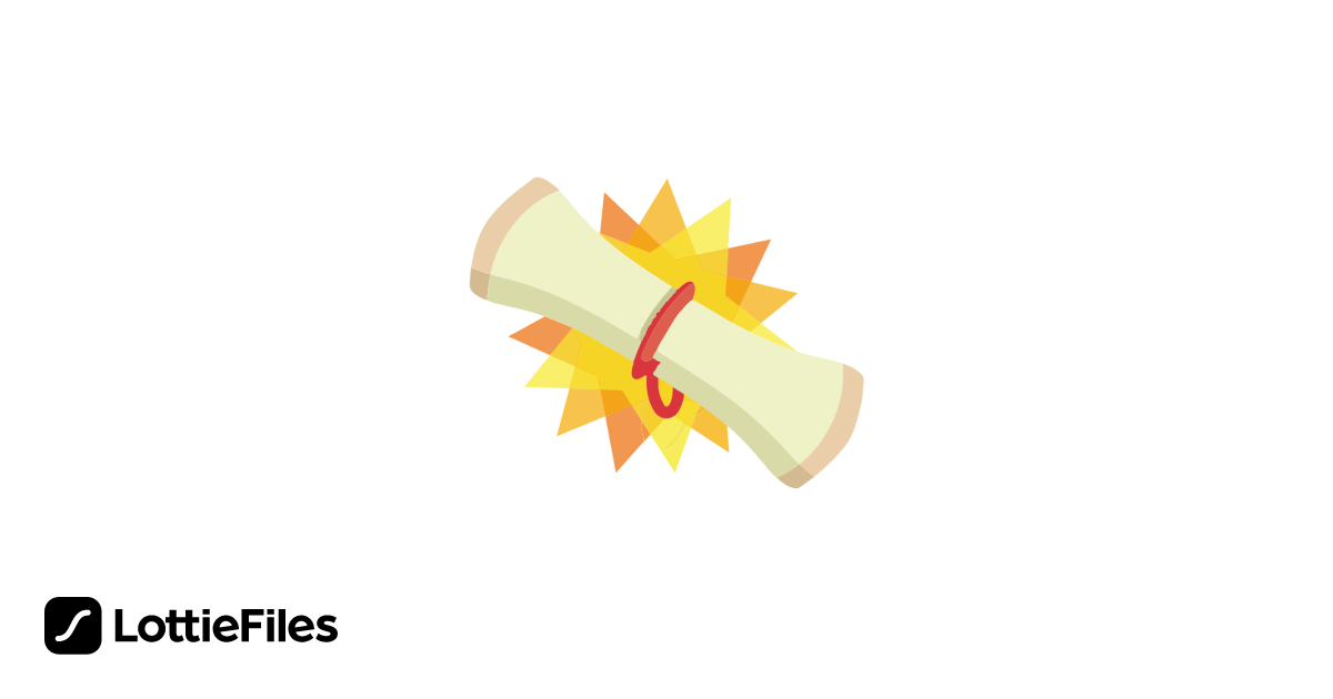 Free Diploma Animation by Franck Jeannin | LottieFiles